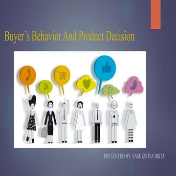 Buyer behavior of consumer | PPT