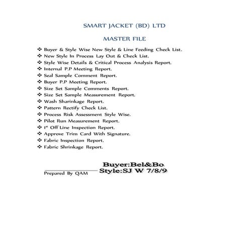 Buyer master file | PDF