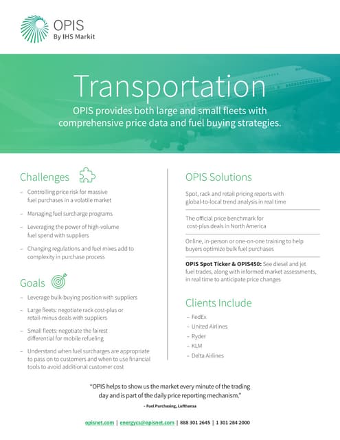 OPIS Overview Brochure | PDF