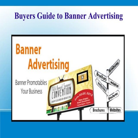 Buyers guide to banner advertising | ODP