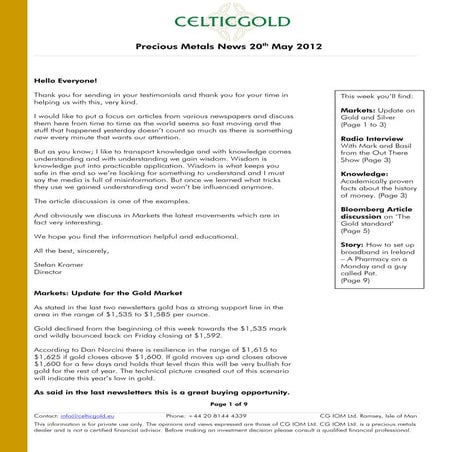 The Types of Gold and Silver | PDF