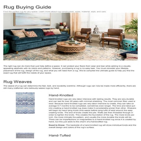 Buying guide rug | PDF