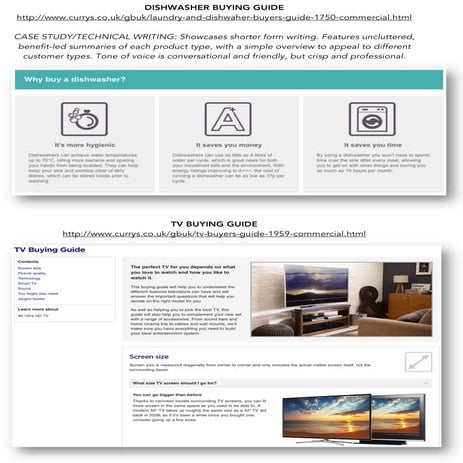 UX/CASE STUDY-STYLE COPYWRITING: Product Buying Guides (2) | PDF