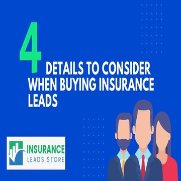 Buying insurance leads 4 details to consider | PDF
