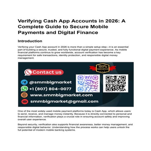 Buying Verified Cash App Accounts_ A Guide to Secure Transactions.docx