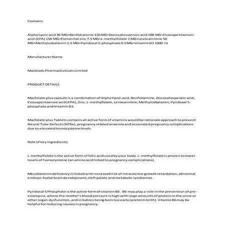 Buy macfolate plus | DOCX