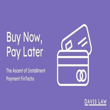Installment Payment FinTechs: Buy Now, Pay Later (BNPL) | PDF