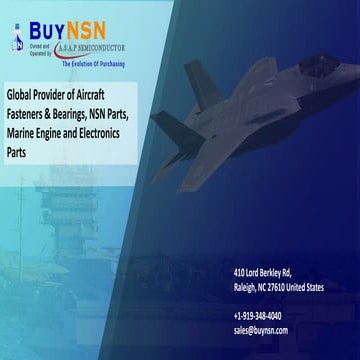 BuyNSN – Leading Aviation, NSN and Marine Parts Distributor | PPT