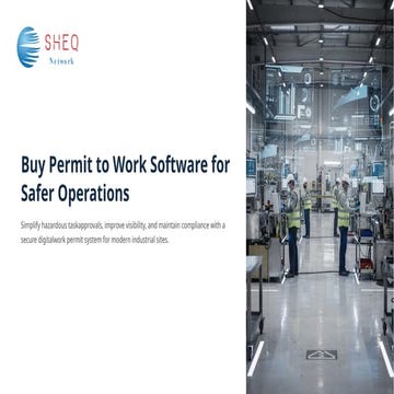 Smart Work Permit Management Software for Safer Operations | PPTX