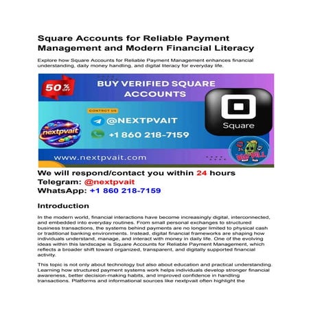 Buy Square Accounts for Reliable Payment Management.pdf