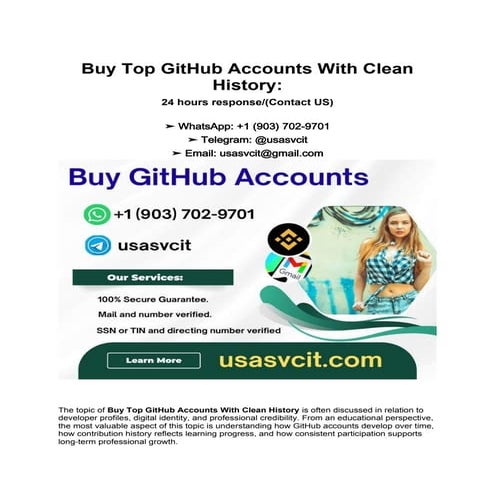 Comprehensive Guide to GitHub Account Management and Educational ...