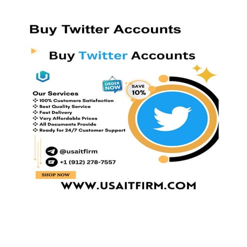 Buy Twitter Accounts - All Documents Fully Verified | PDF