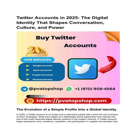 Buy Twitter Accounts – 100% Real Accounts & Fast Delivery..pdf