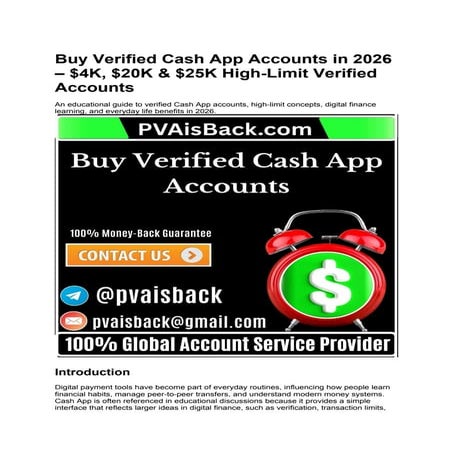 Buy Verified Cash App Accounts in 2026 – $4K, $20K & $25K.docx