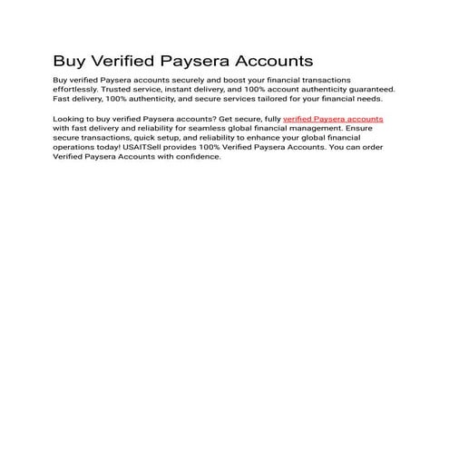 Buy Verified Paysera Accounts: Bank Statement Copy-Money-Back Guarantee ...