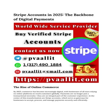 Company Presentation (Stripe) | PDF