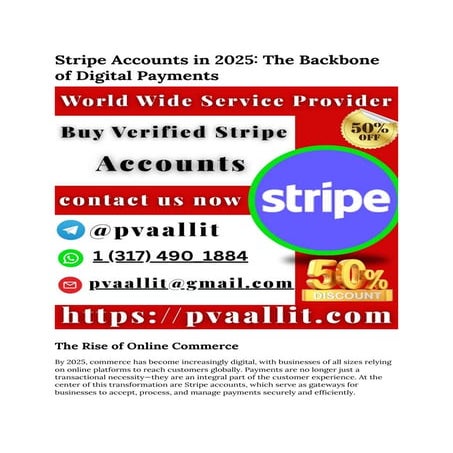 Company Presentation (Stripe) | PDF