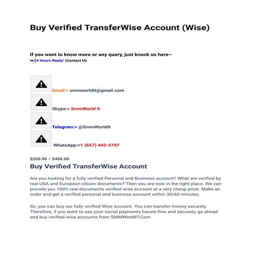 Buy Verified TransferWise Account..it.pdf