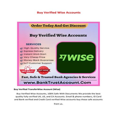 Tops Service Buy Verified Wise Accounts | PDF | Free Download