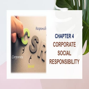 Distinguish between instrumental and social contract approaches to CSR ...