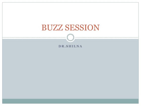 Buzz group method (ppp) | PPT
