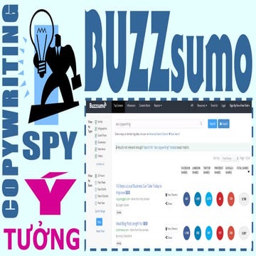 Tìm ý tưởng bài viết mới với BUZZsumo | PPT