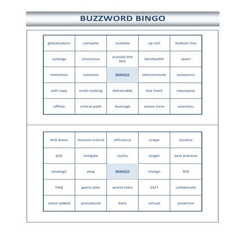 Bingo Buzzword With Data Mining And Core Competency Ppt PowerPoint