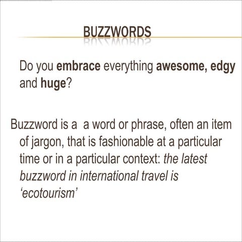 Buzzwords | PPT