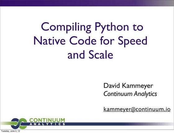 Accelerate Your Python* Code through Profiling, Tuning, and Compilation ... Accelerate Your Python* Code through Profiling, Tuning, and Compilation ...