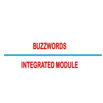BuzzWords ZV Integrated.pdf students friendly presentations | PPT