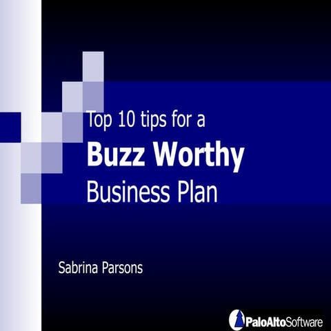 Buzzworthy Business Plans | PPT