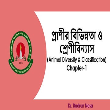 BV Basis of animal classification 1.pdfjekek | PPT