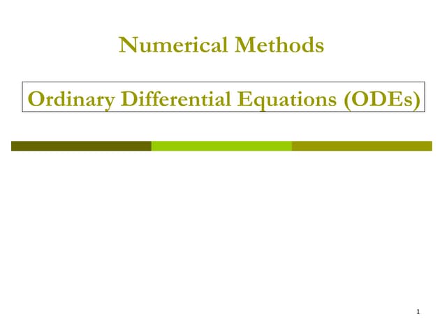 Finite difference method | PPTX