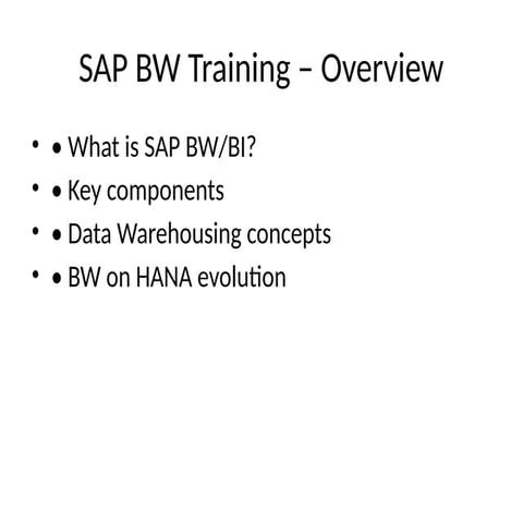 Business warehouse sap modelling data warehousing.pptx