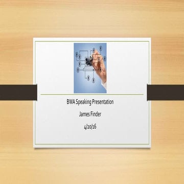 Boulder Writers Alliance April 20th Presentation | PPT