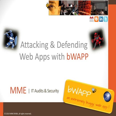 this is about bwapp. the vulerable site used for testing | PPT