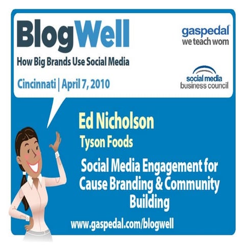 BlogWell Cincinnati Social Media Case Study: Tyson Foods presented by ...