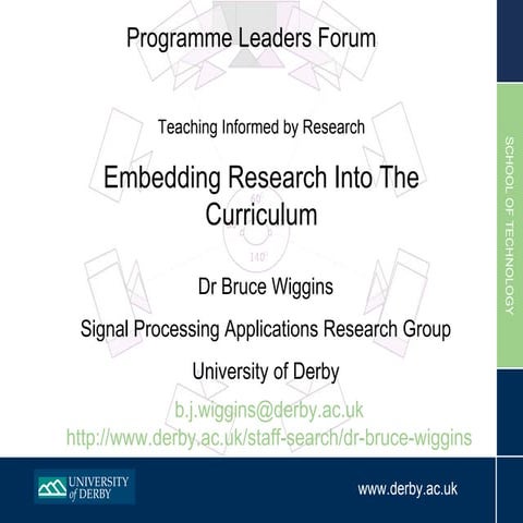 Embedding Research into the Cirriculum | PPT