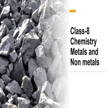 Metals and non metals | PPTX
