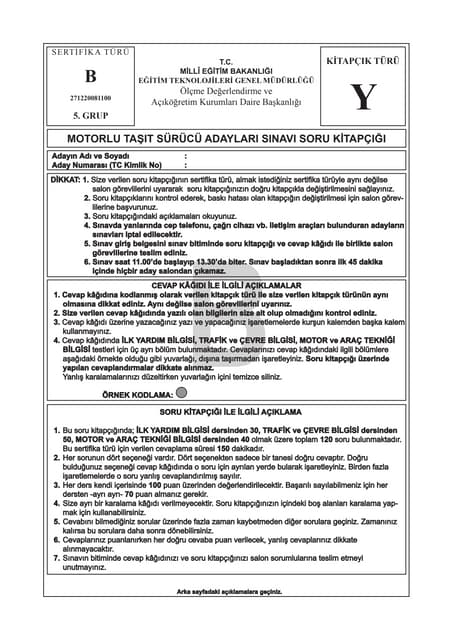 Sinav Sorulari | PDF