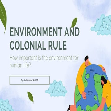 environment and colonial rule , vegetation and wildlife in india | PDF
