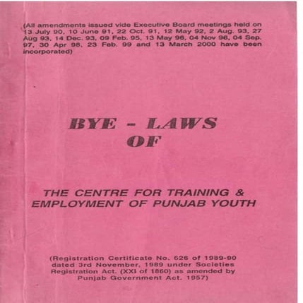 Bye Laws Of C Pyte | PDF