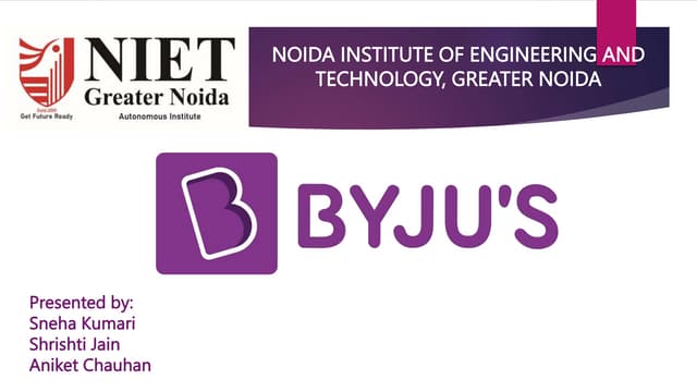 BYJU’S CASE STUDY - downfall and how it can make a comeback | PPTX
