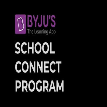 Byjus School Connect Program | PPTX