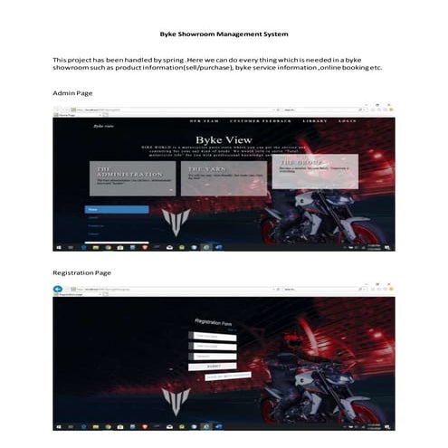 Byke showroom management system | PDF
