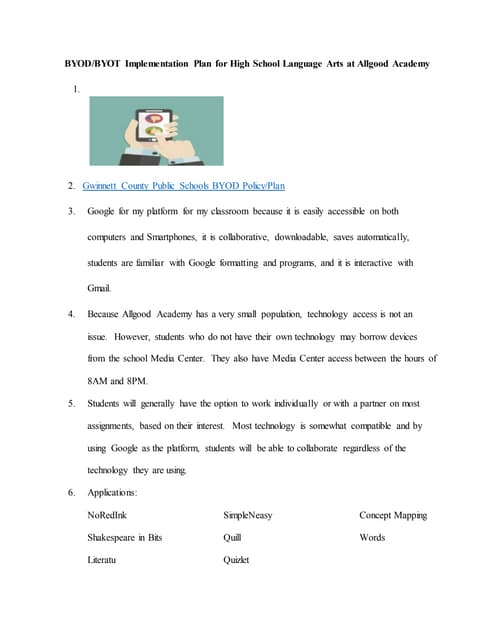 Byod implementation plan | PDF