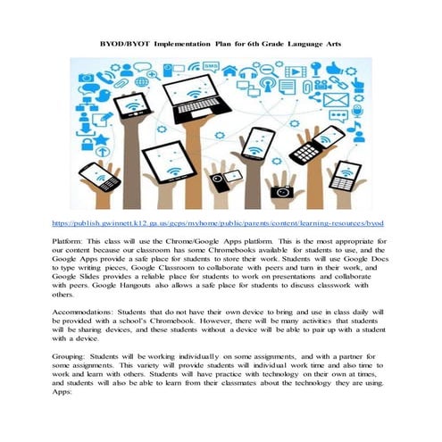 BYOD/BYOT Implementation Plan | PDF