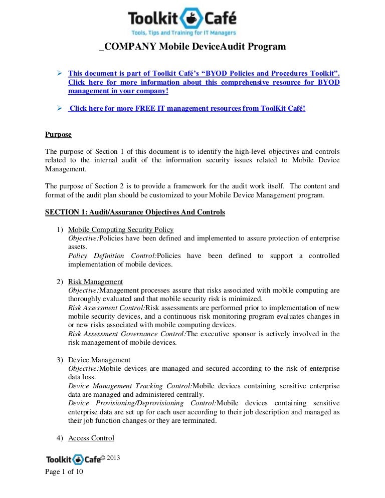 Byod Security Audit Program byod-security-audit-program