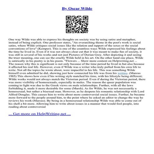 By Oscar Wilde | PDF