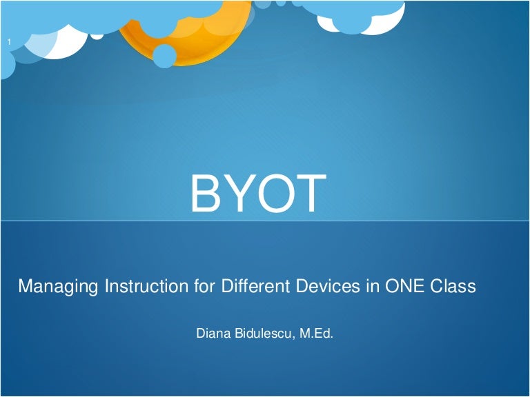 Byot - planning for multiple devices